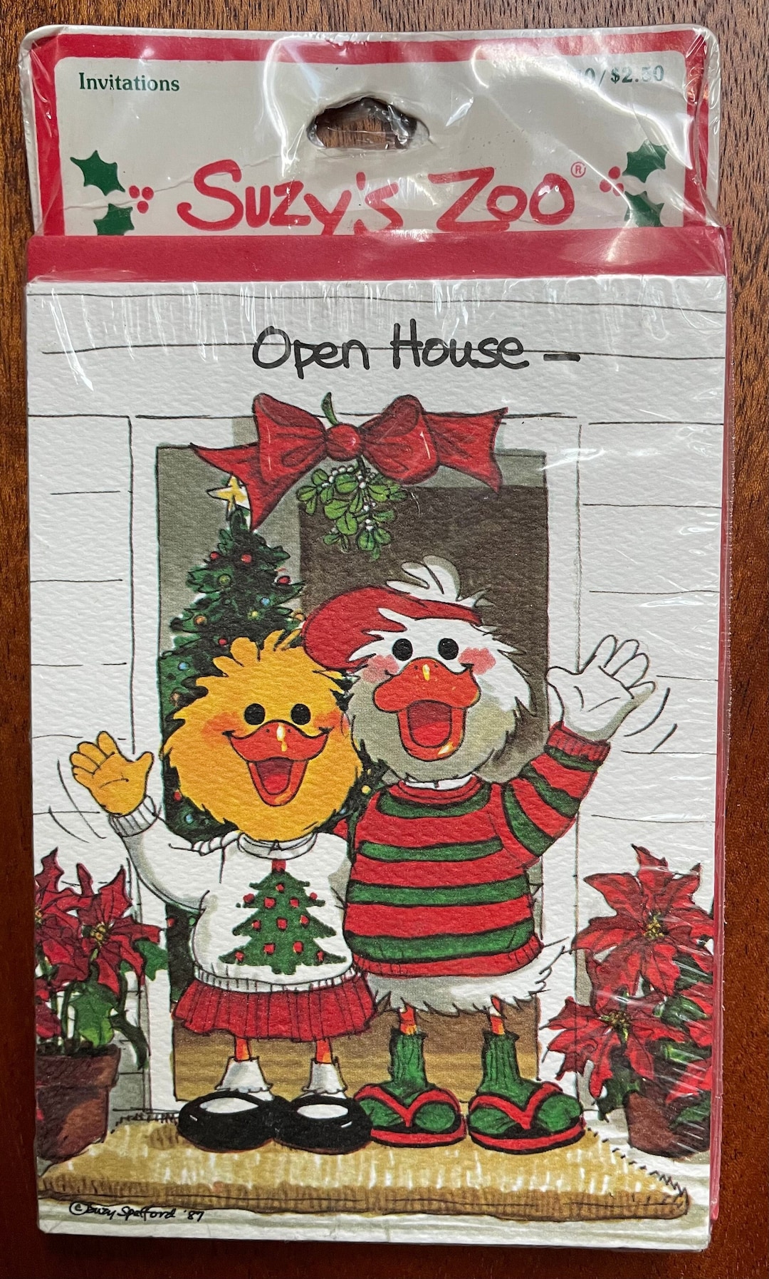 Vintage Suzy’s Zoo Open House Holiday Cards // Pack of 10 Christmas ...