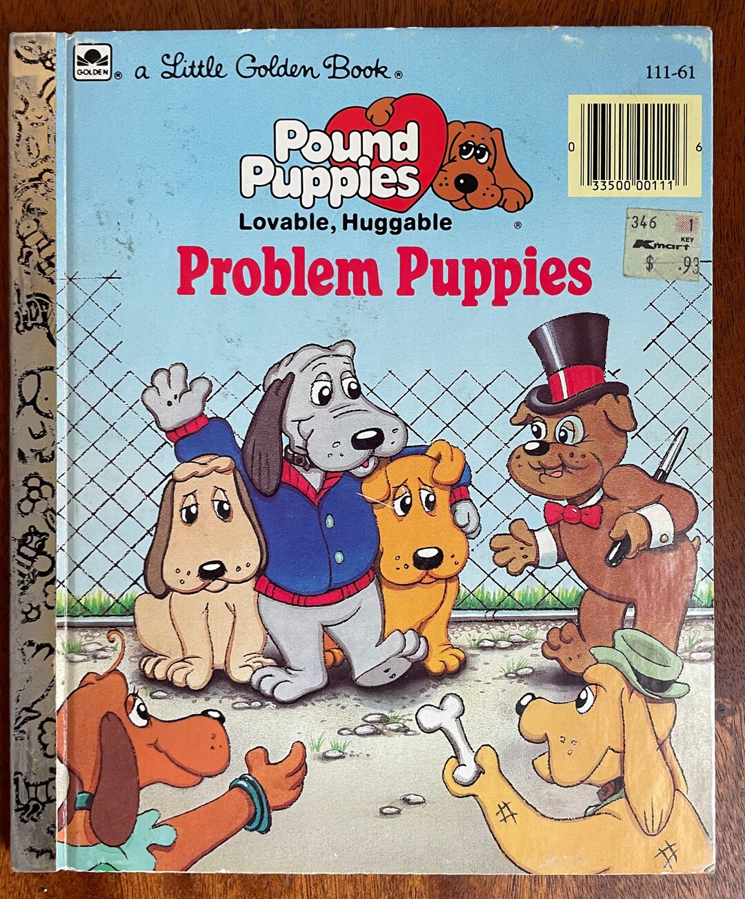 Vintage Pound Puppy Little Golden Book // 1986 Pound Puppies Lovable ...