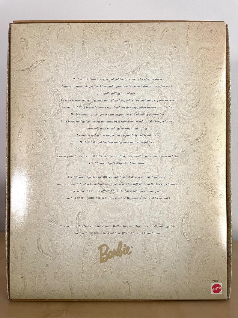 Vintage Barbie Limited Edition Golden Anniversary for Toys ‘R Us 1998 ...