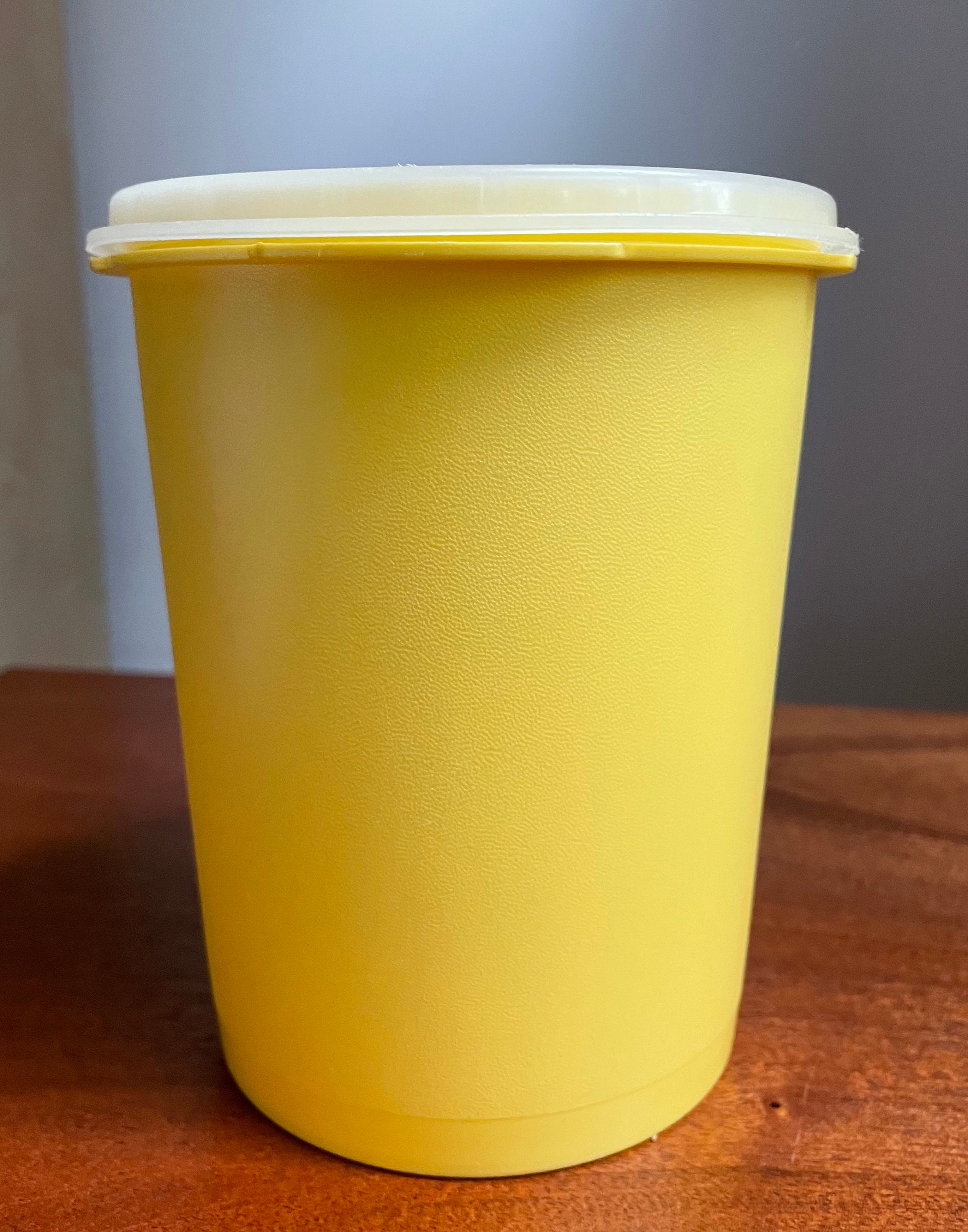 Vintage Servalier Tupperware // Golden Canister With Fleur De Lis and ...