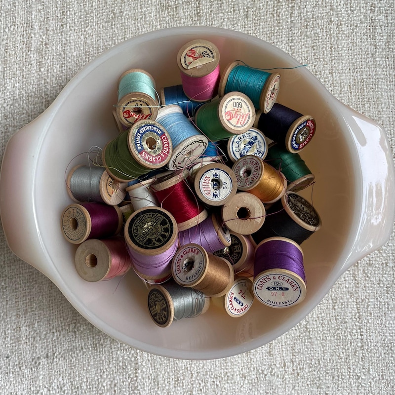 Wooden Spools Assorted - Etsy