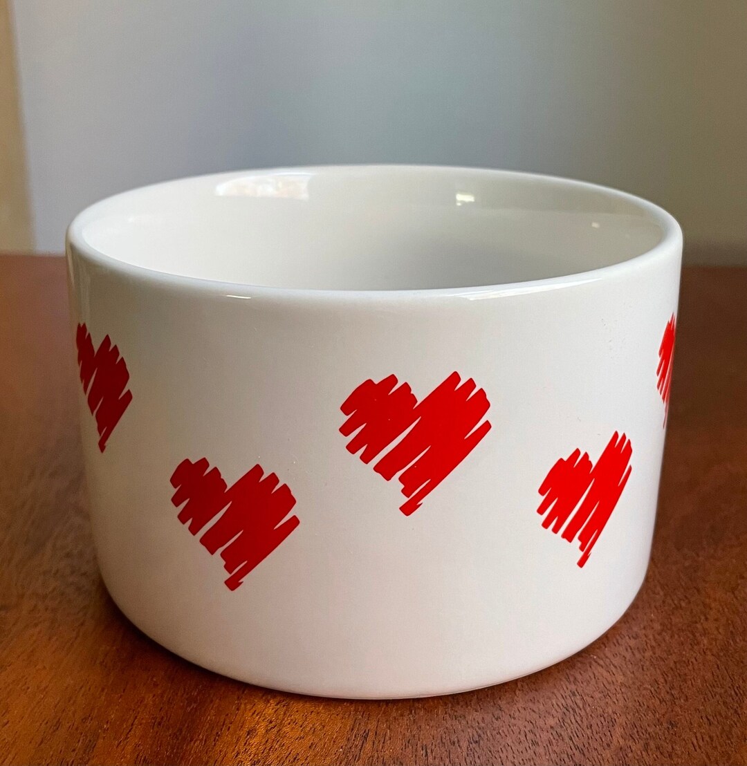 Vintage 80s Heart Dish // Retro FTD Planter - Etsy