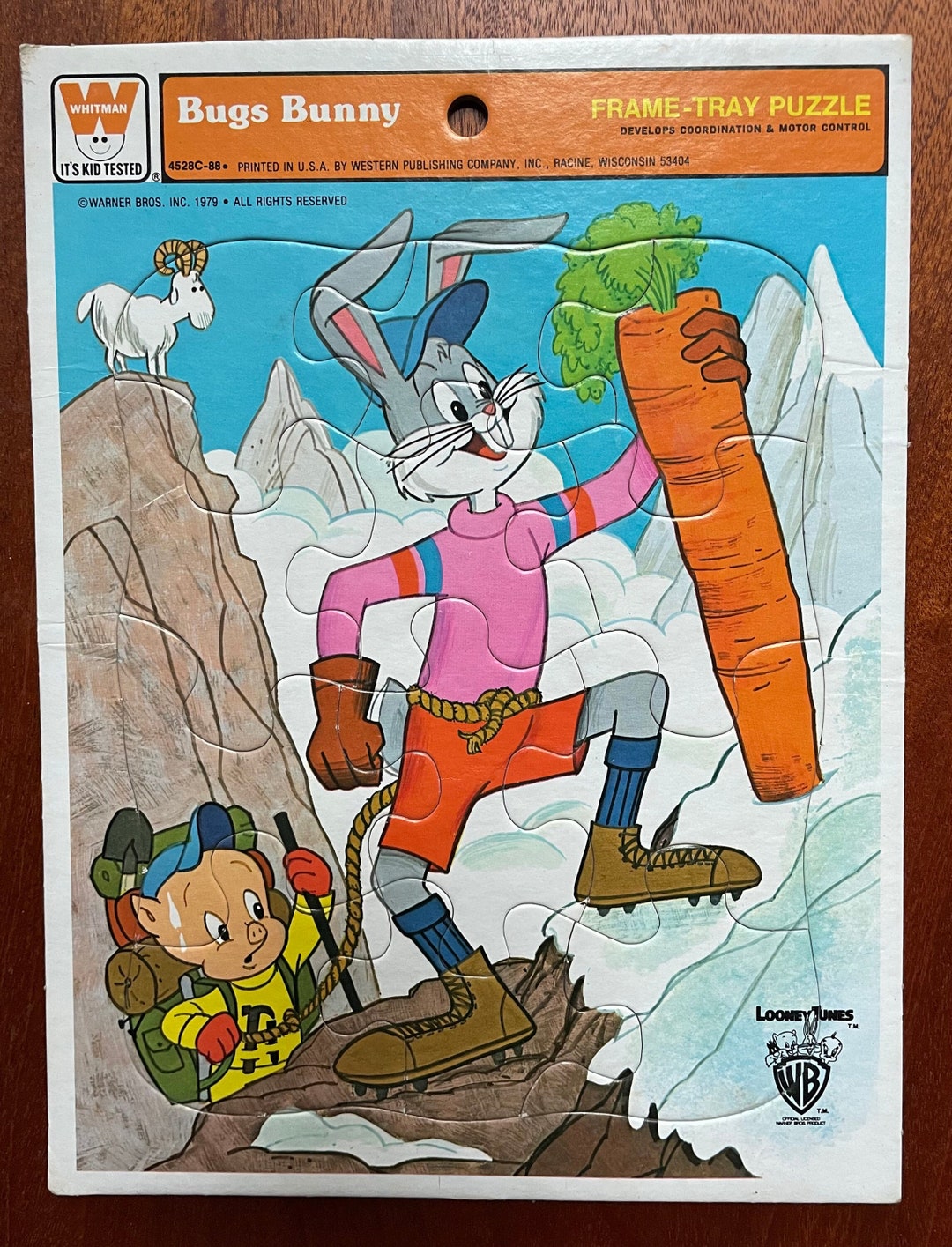 Vintage Bugs Bunny Frame-tray Puzzle // Looney Tunes Children’s Jigsaw ...