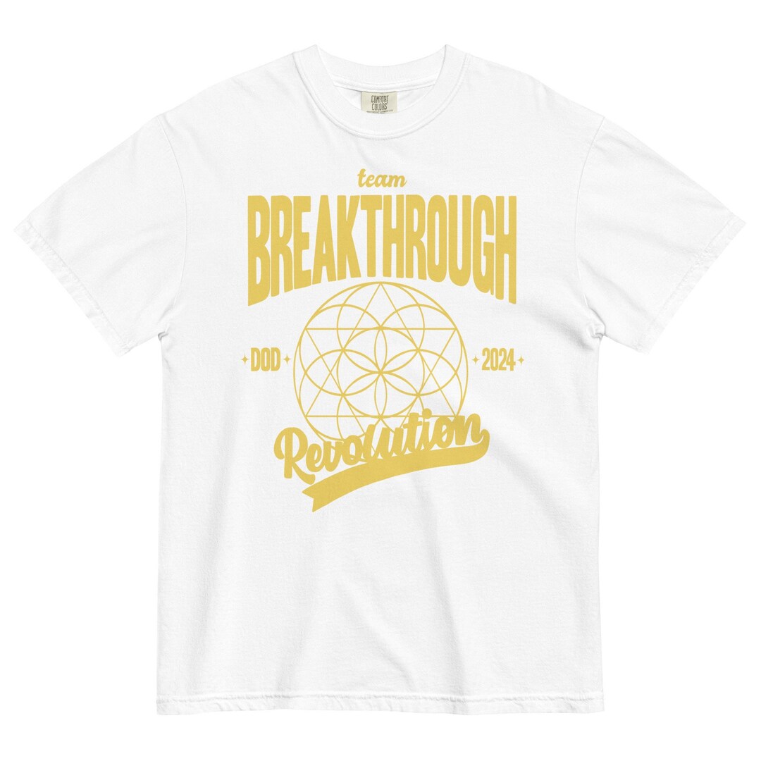 Team Breakthrough Revolution Tee Yellow - Etsy