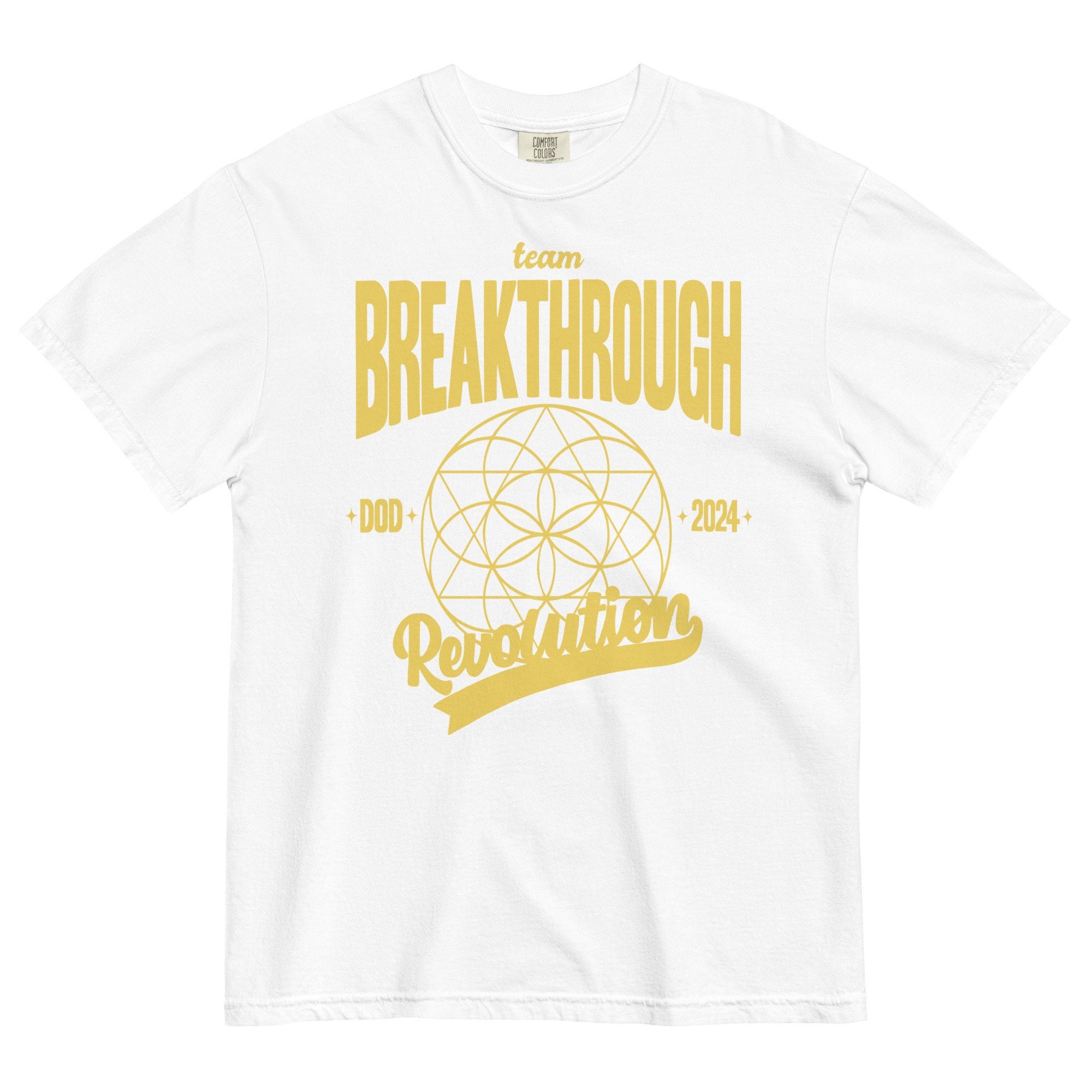 Team Breakthrough Revolution Tee Yellow - Etsy