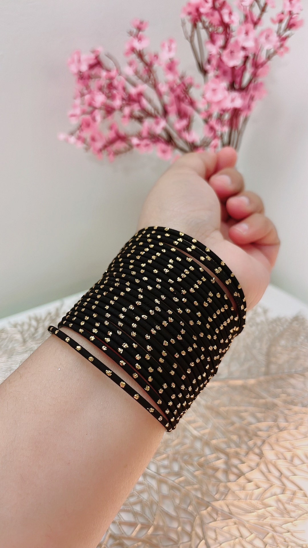 Matte Black Bangle Set: Indian Choorhiyaan Jewelry - Etsy