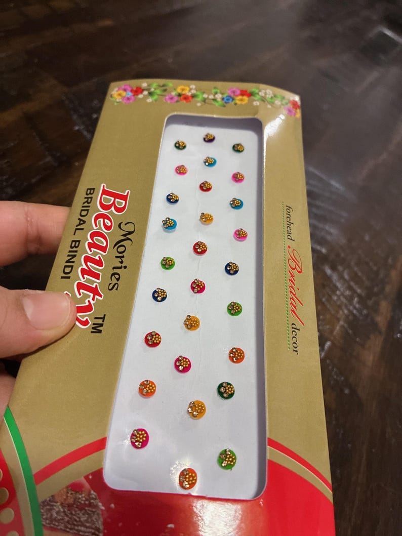 Multicolored Stone Bindi Pack - Indian Forehead Stickers (28 Count) - Etsy