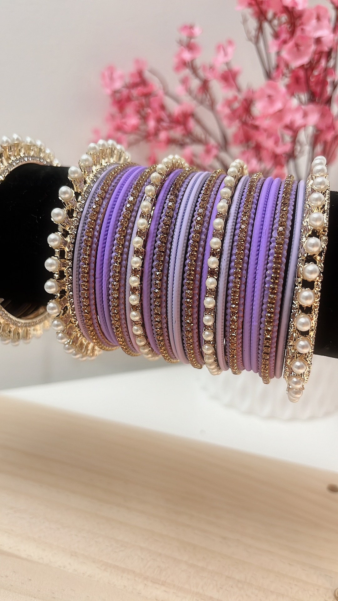 Lavender Bangles Set | Purple Indian Bangles - Indian Jewelry | Indian ...