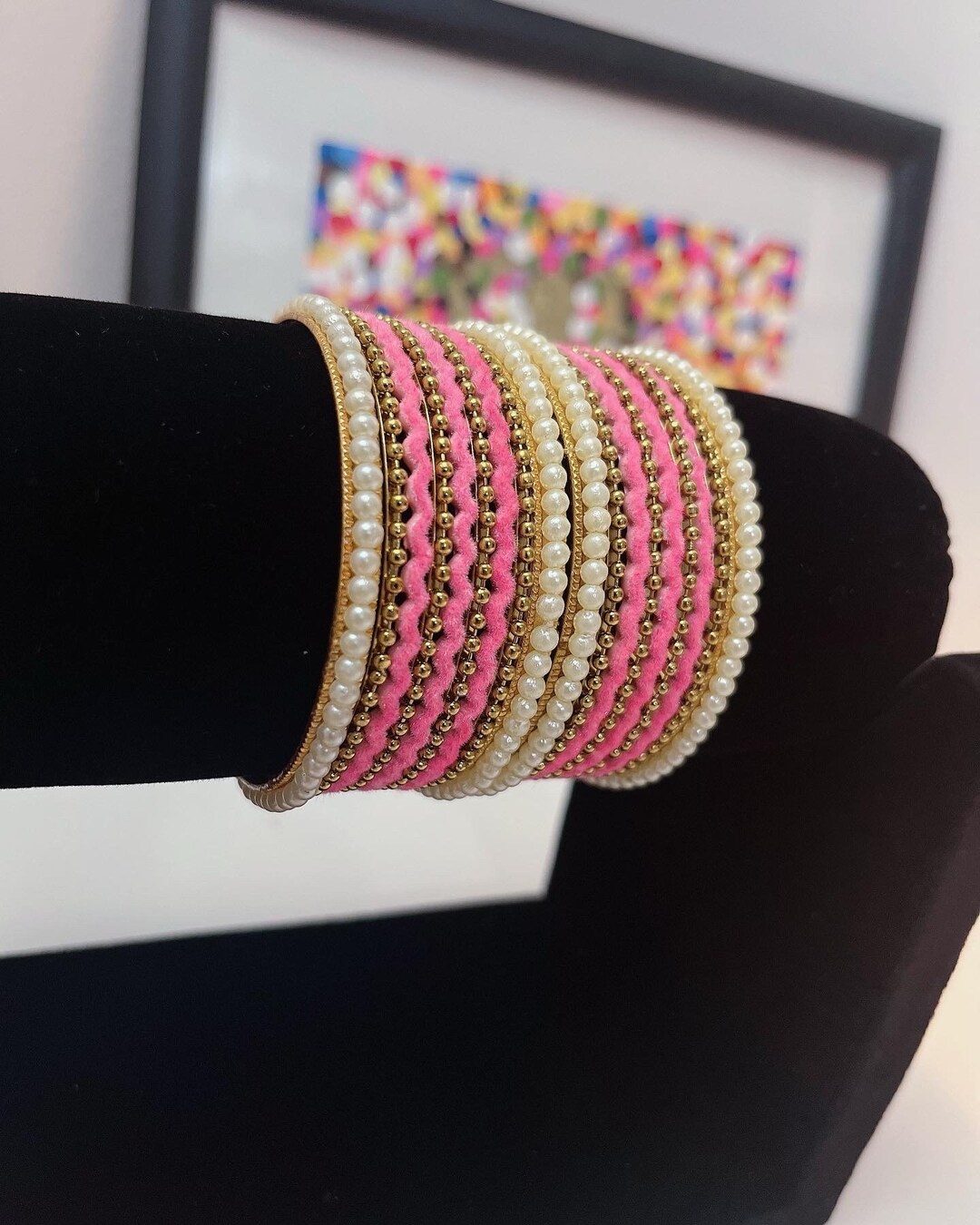 Light Pink Indian Bangles 2x4 Size - Indian Jewelry | Indian ...