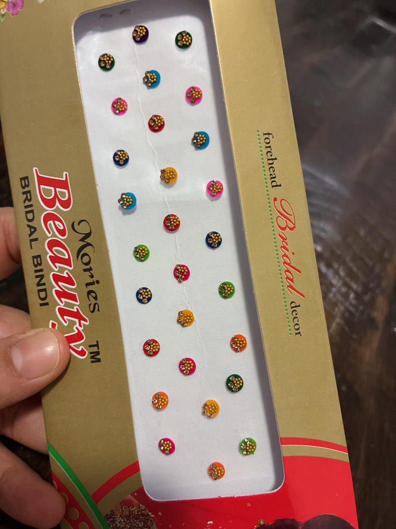 Multicolored Stone Bindi Pack - Indian Forehead Stickers (28 Count) - Etsy