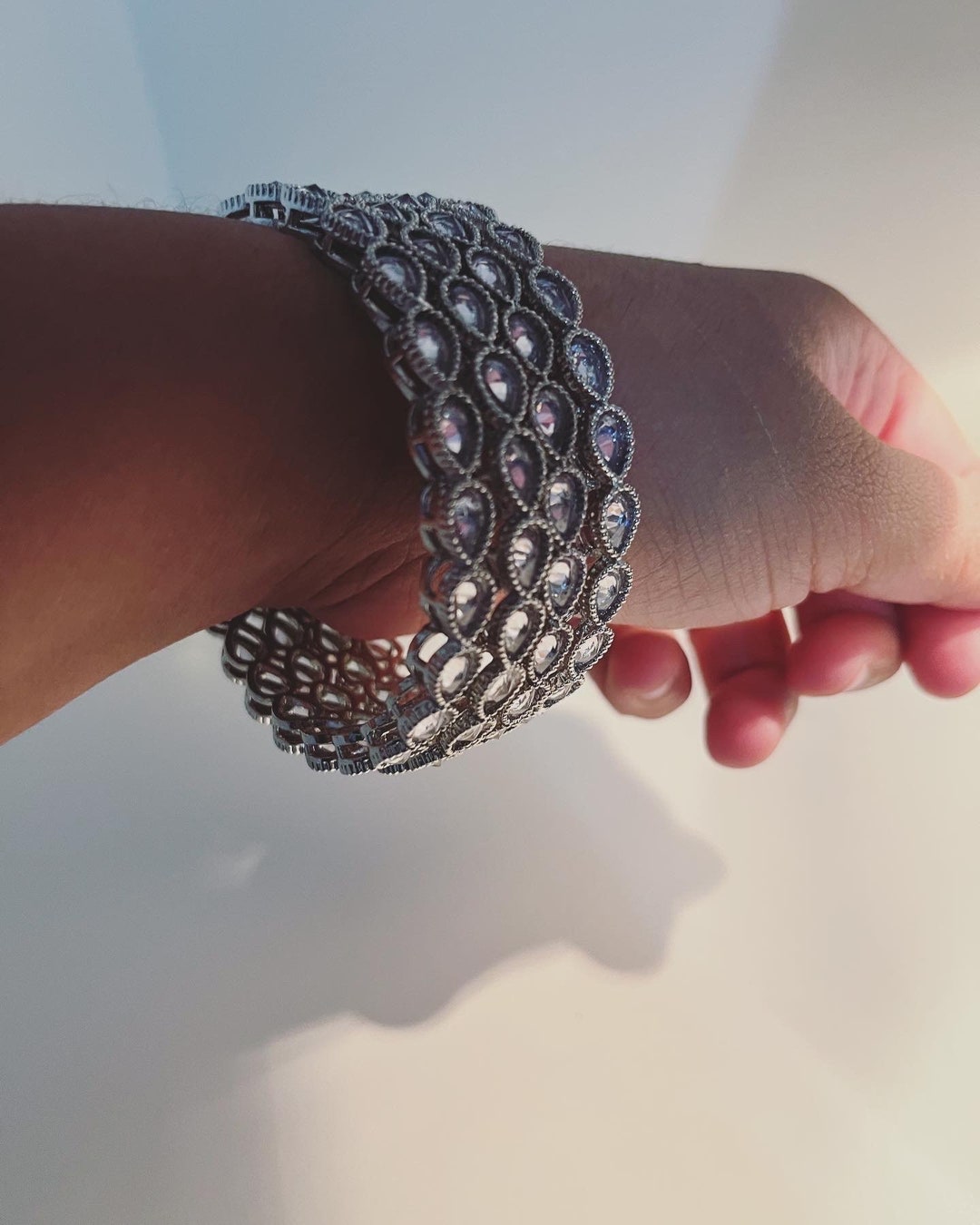 Silver Kangan / Bangles Set Indian Jewelry South Asian Jewelry Bangles ...