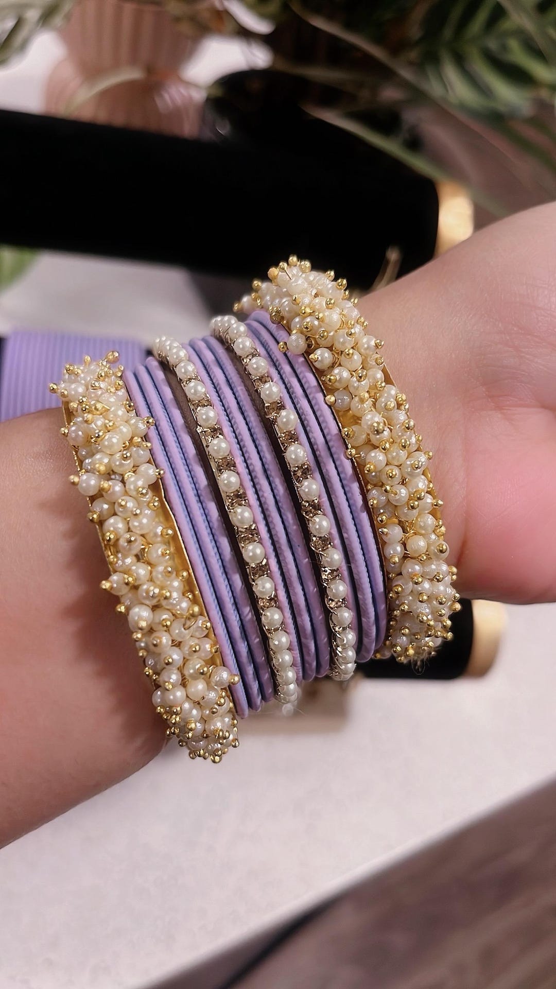 Lavender Bangles Set | Purple Indian Bangles - Indian Jewelry | Indian ...