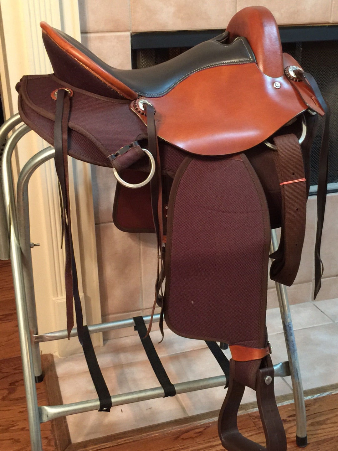 Western Brown Color Horse Saddle Leather Western Show Saddle - Etsy