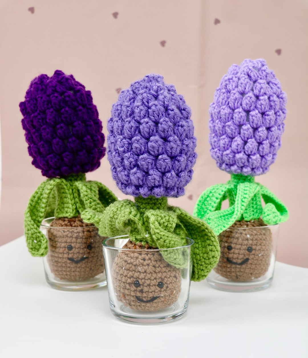 Crochet Fancy Hyacinth ,finished Crochet Hyacinth , Handmade Knitted ...