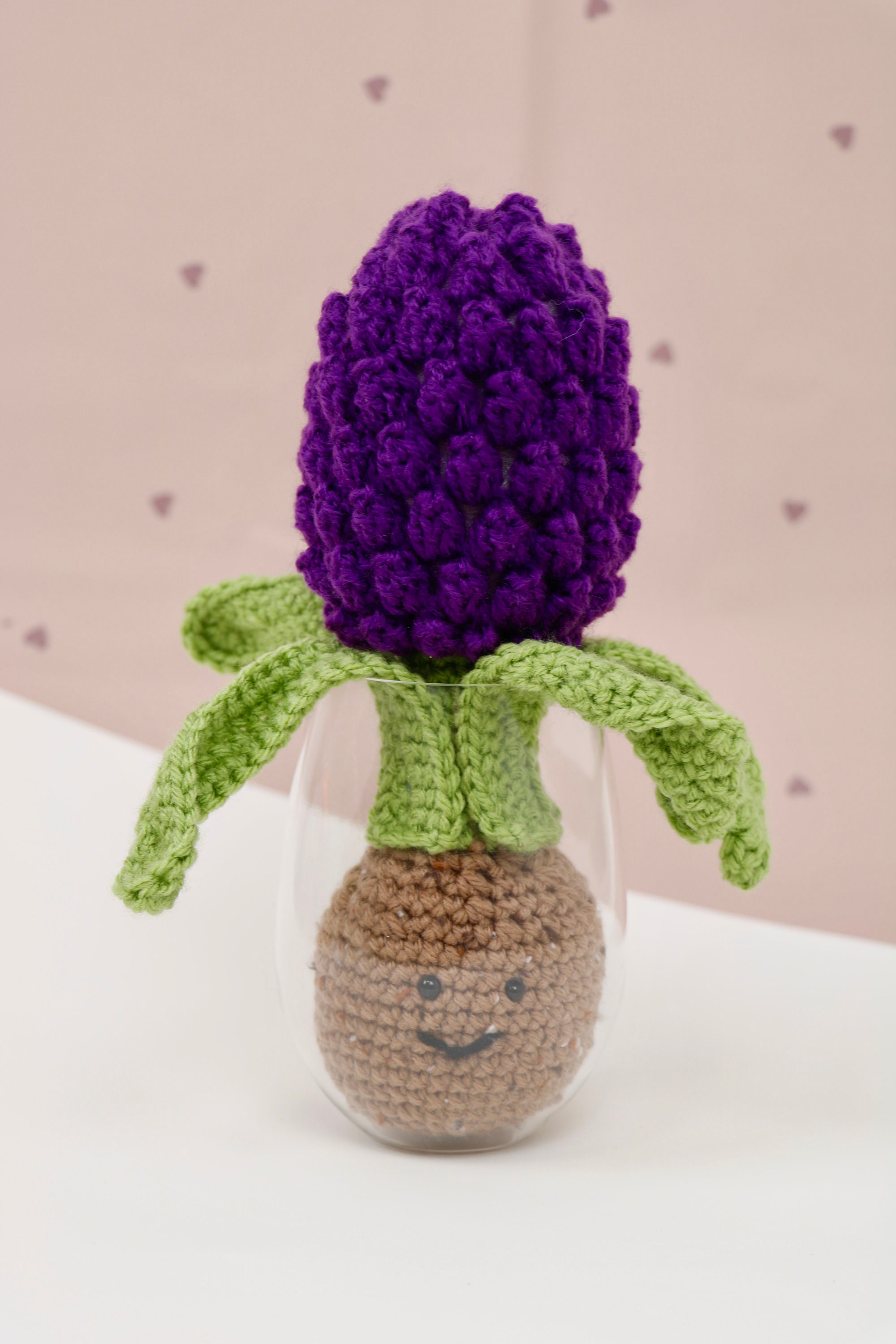 Crochet Fancy Hyacinth ,finished Crochet Hyacinth , Handmade Knitted ...