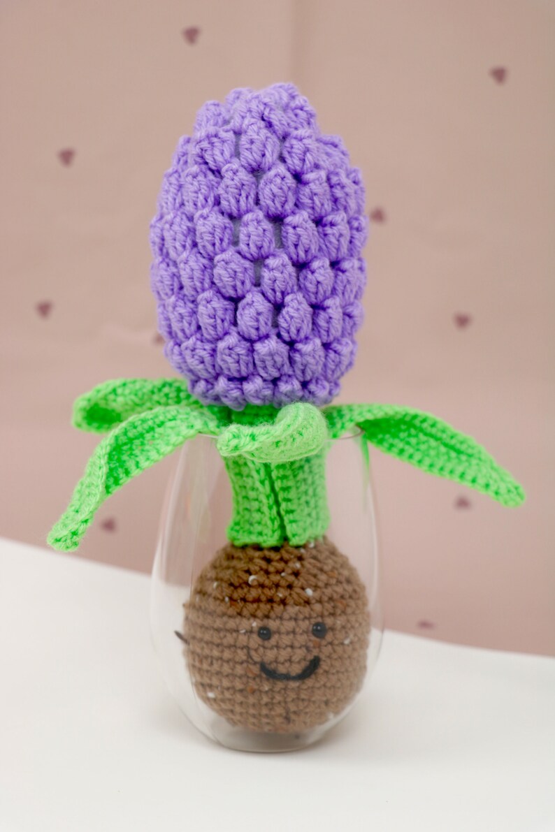 Crochet Fancy Hyacinth ,finished Crochet Hyacinth , Handmade Knitted ...