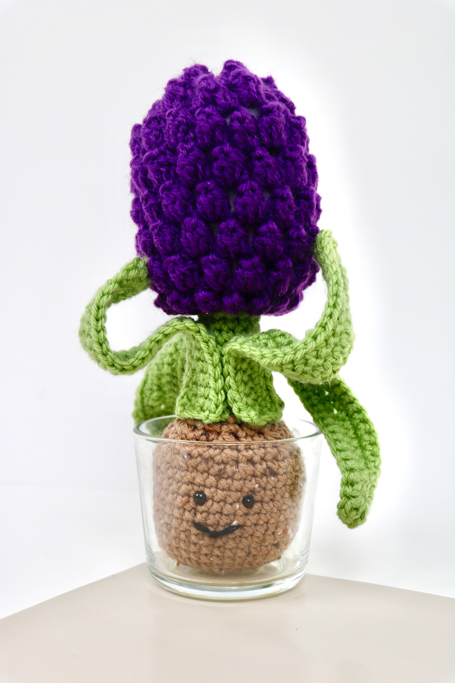 Crochet Fancy Hyacinth ,finished Crochet Hyacinth , Handmade Knitted ...