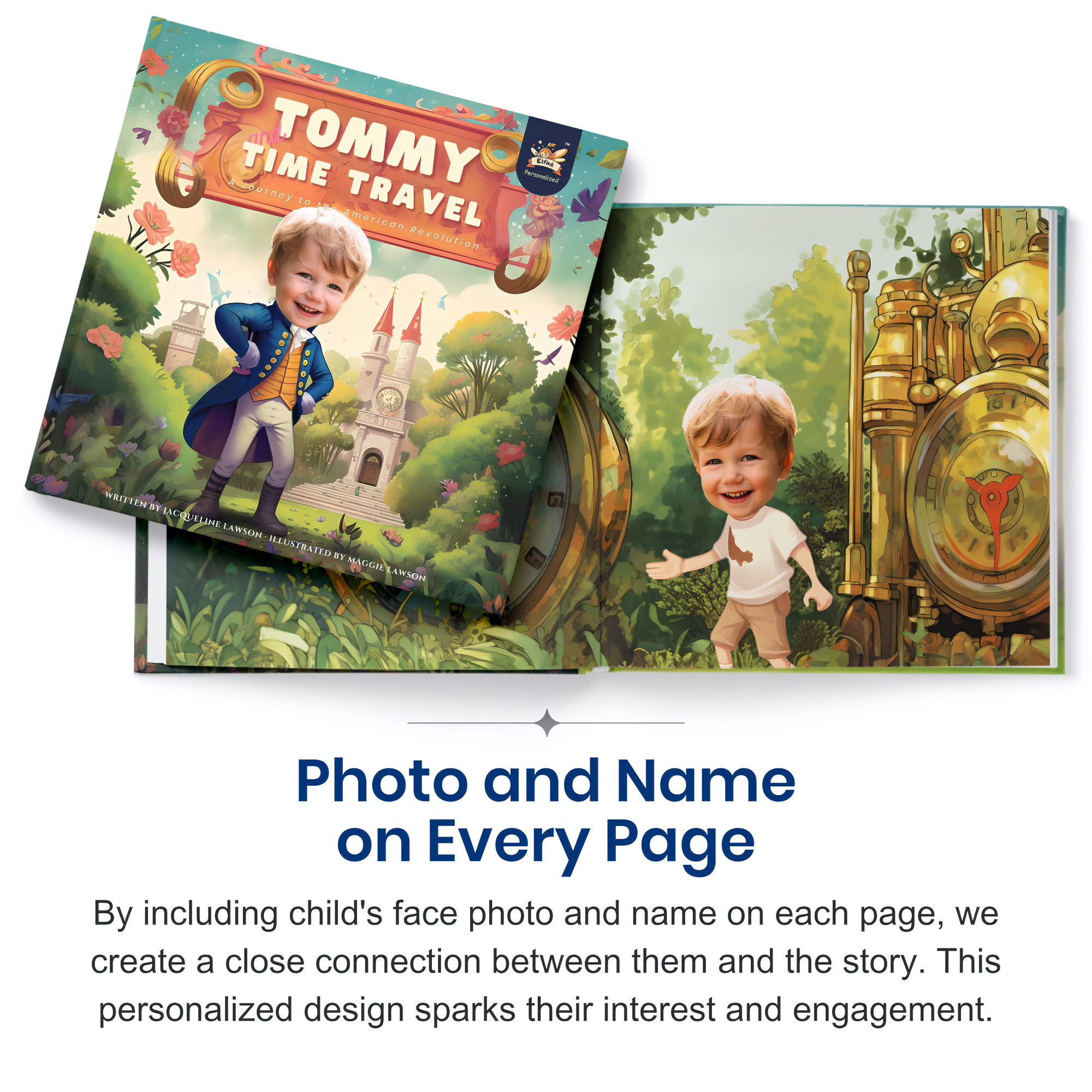 Baby Gifts Personalized Kids Books Time Travel Independence Day - Etsy