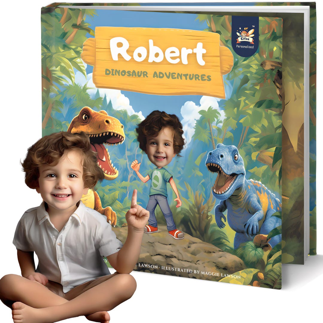 Baby Gifts | Personalized Kids Books | Dinosaur Adventure - Etsy