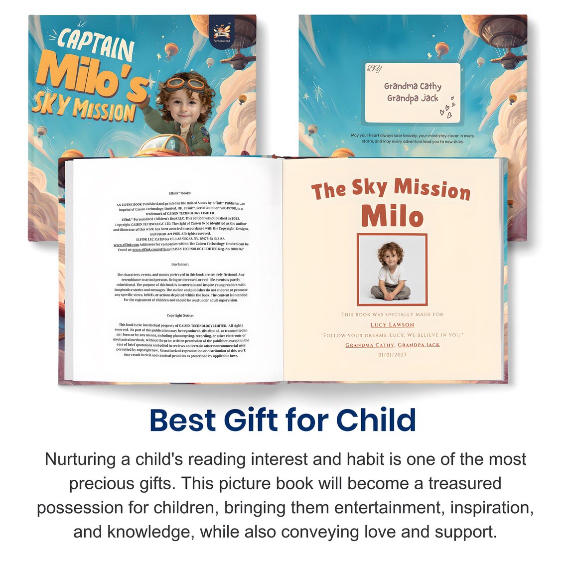 Personalized Children's Book: Captain's Sky Mission - Custom Adventure ...