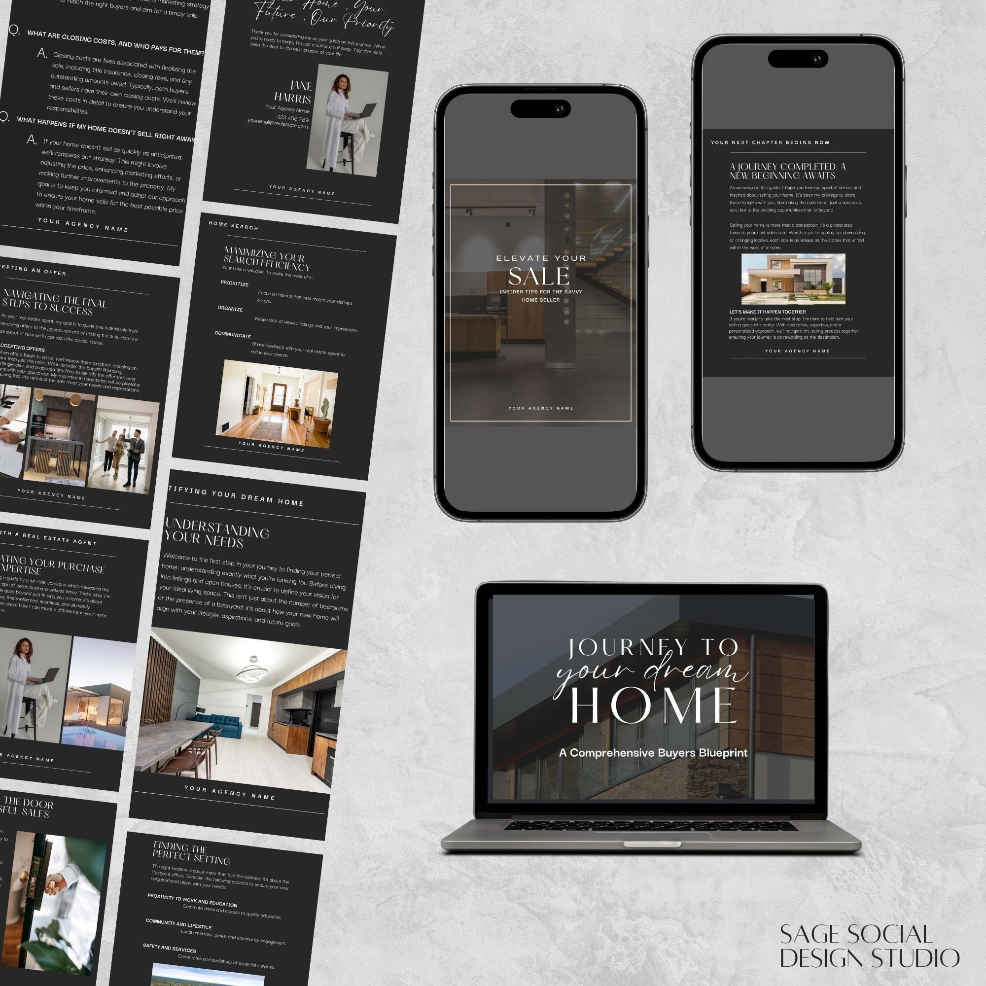 HOME SELLER and BUYER Guide Real Estate 80 Pages | Luxury Minimal ...