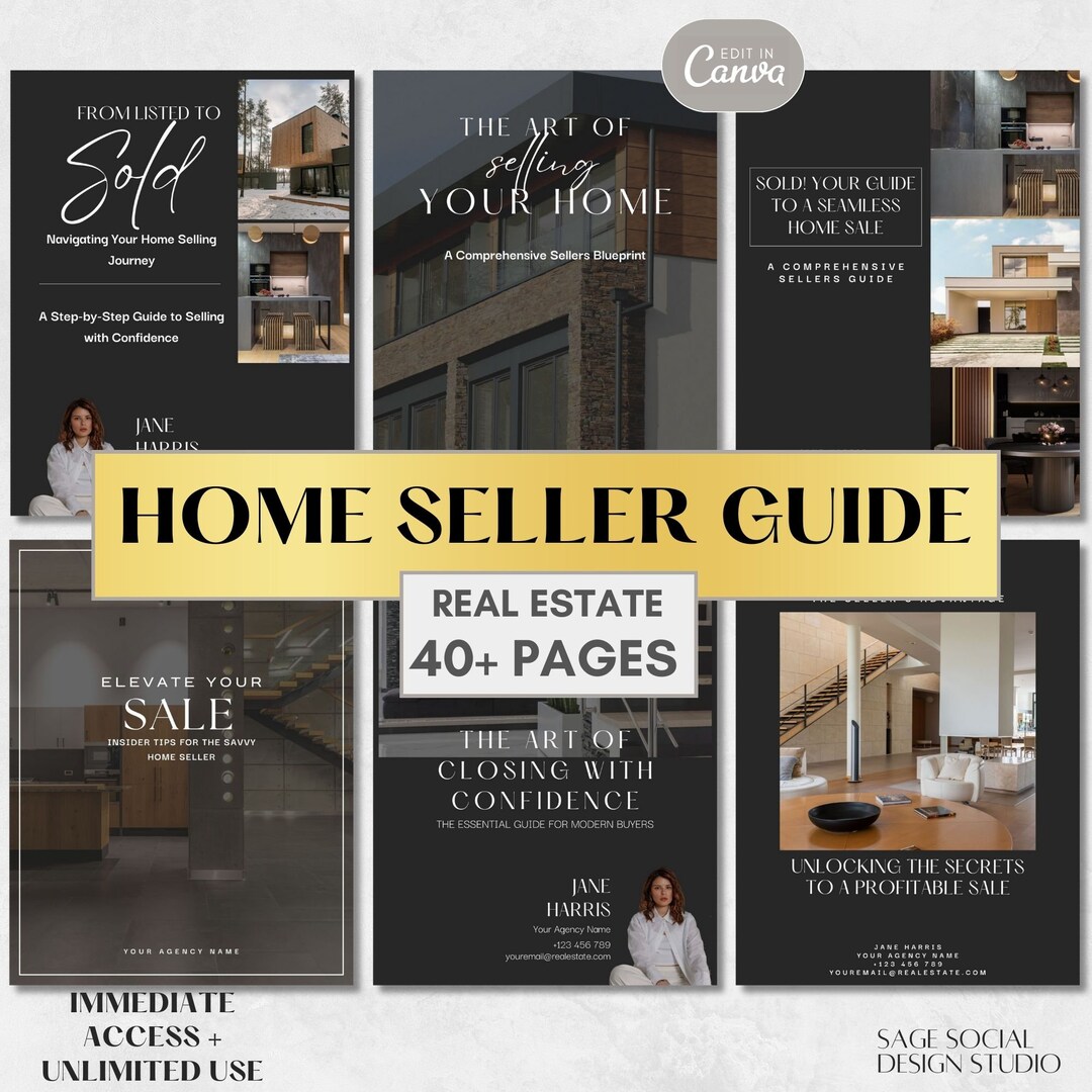 HOME SELLER Guide Real Estate 40 PAGES | Luxury Minimal | Marketing ...