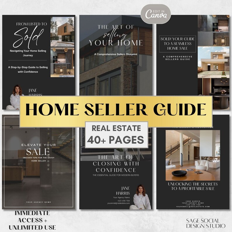 HOME SELLER Guide Real Estate 40 PAGES | Luxury Minimal | Marketing ...