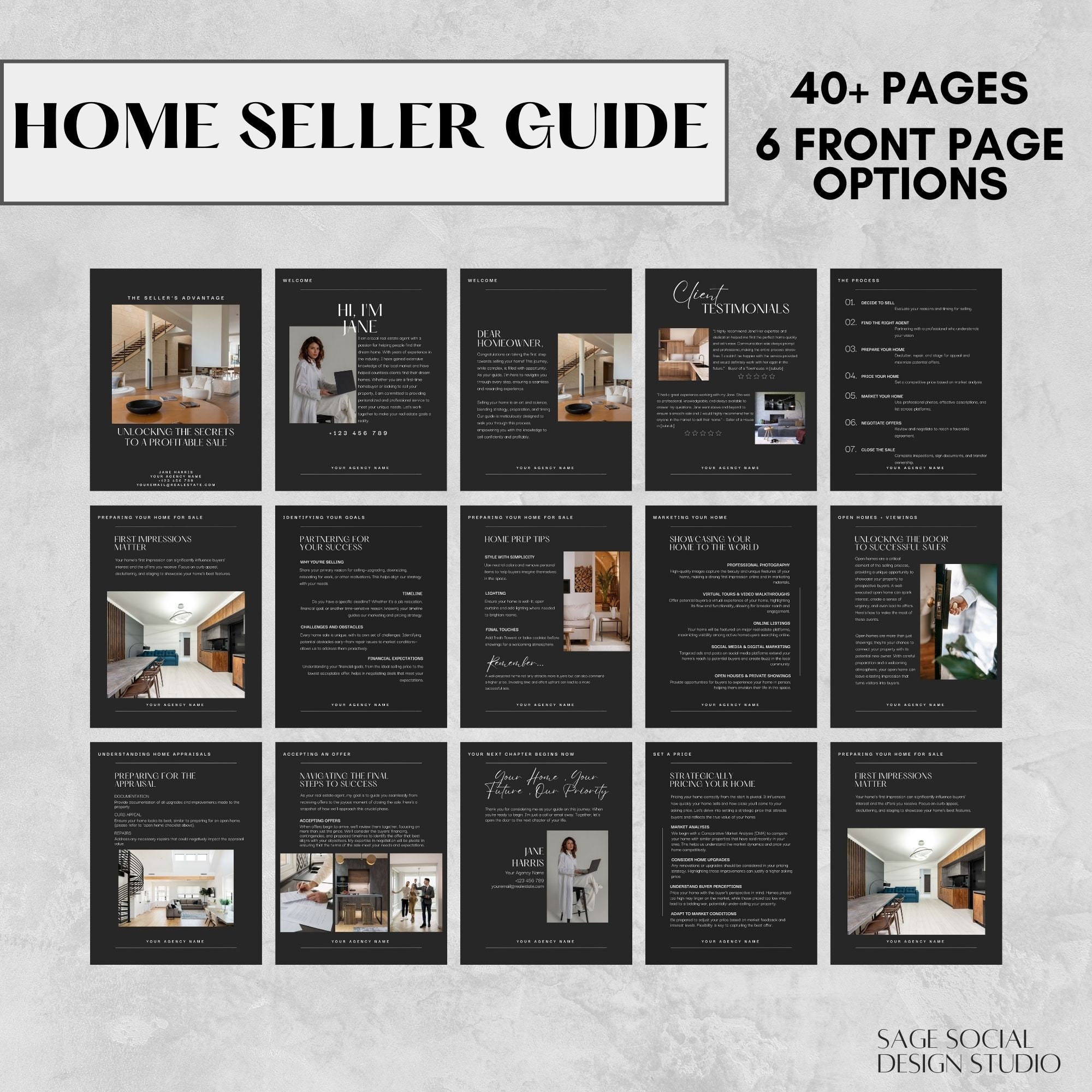 HOME SELLER and BUYER Guide Real Estate 80 Pages | Luxury Minimal ...