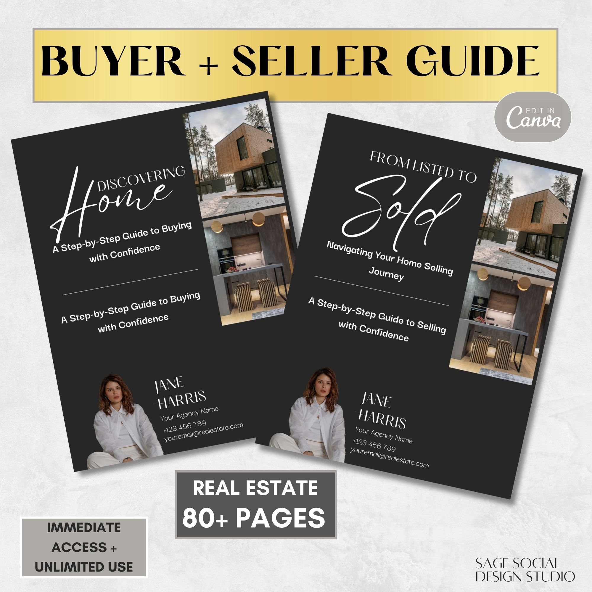 HOME SELLER and BUYER Guide Real Estate 80 Pages Luxury Minimal ...