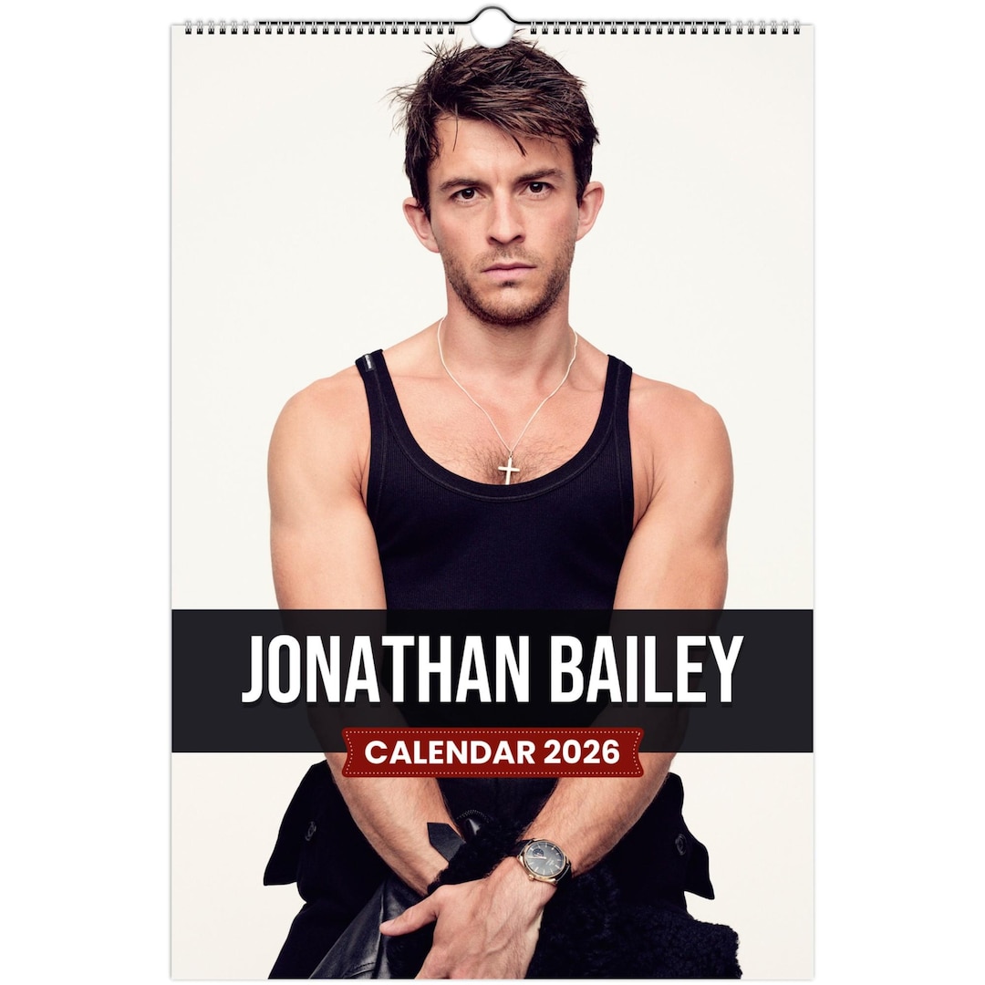 Jonathan Bailey 2026 Wall Calendar – Premium Actor Calendar for Fans ...