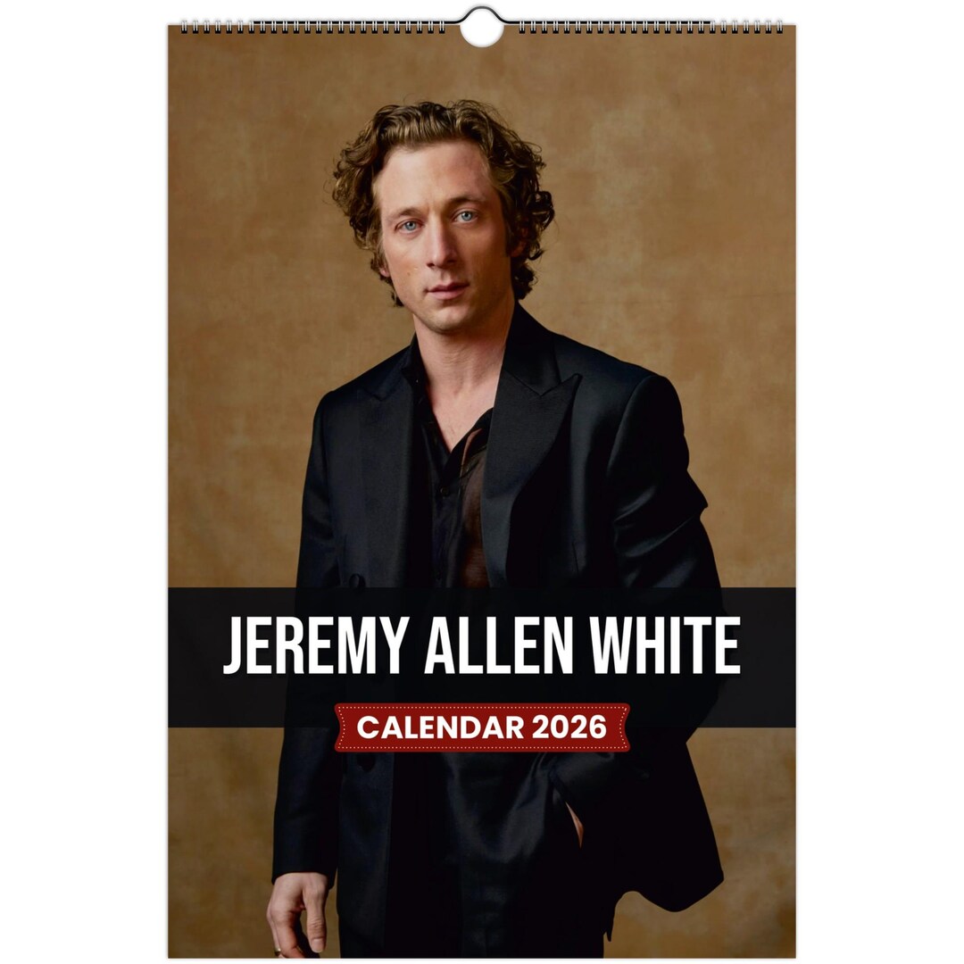 Jeremy Allen White 2026 Wall Calendar – Premium Actor Calendar for Fans ...