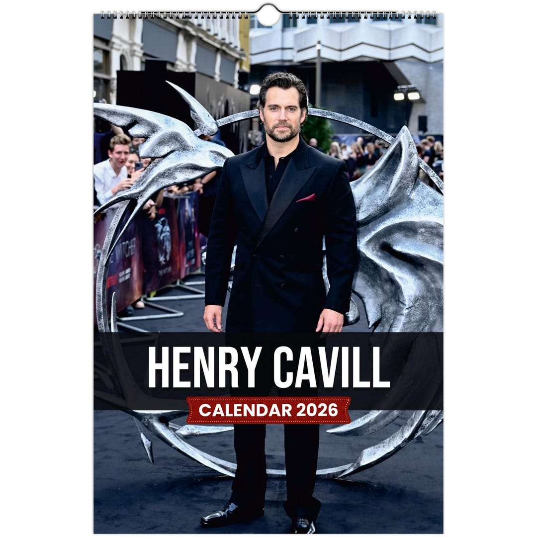 Henry Cavill 2026 Wall Calendar – Premium Actor Calendar for Fans ...