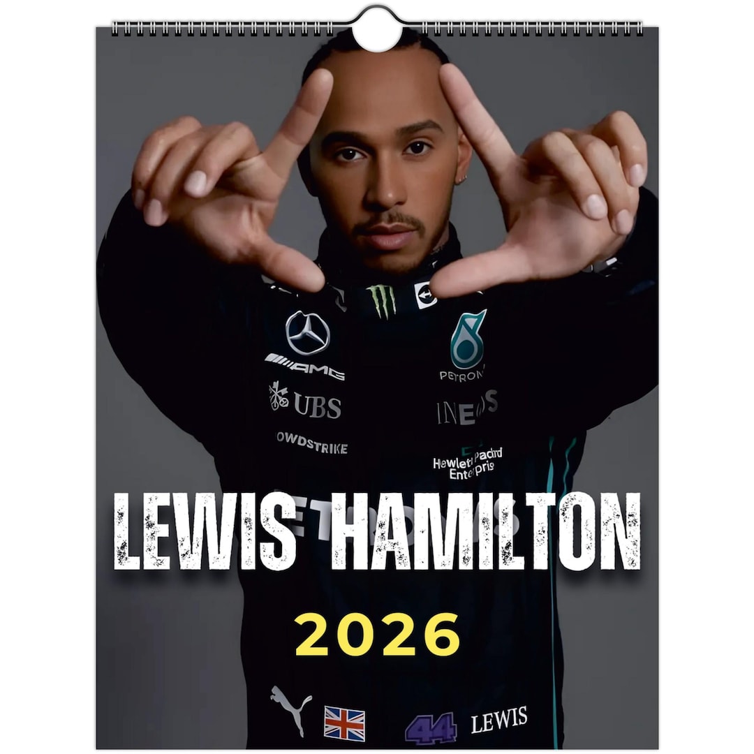 Lewis Hamilton 2026 Large Calendar - Etsy UK
