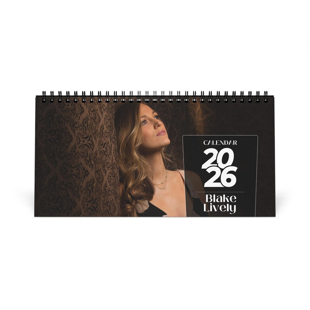 Blake Lively 2026 Desk Calendar | Premium Spiral Bound Celebrity Photo ...