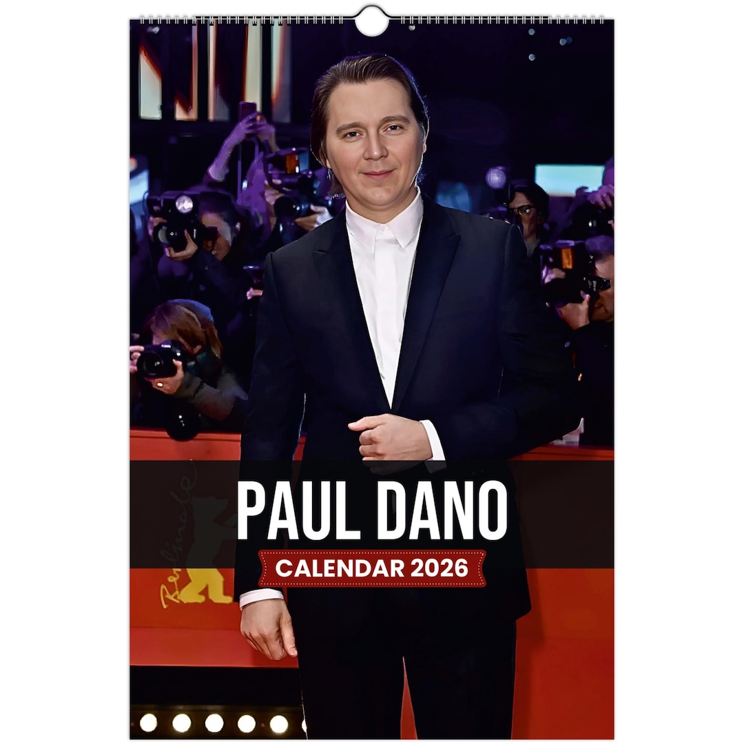 Paul Dano 2026 Wall Calendar – Premium Actor Calendar for Fans ...