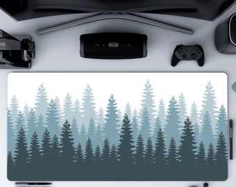 Forest Desk Mat, Desk Accessory, Trees, Nature Photography, Trendy ...