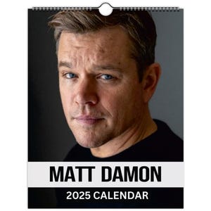 Matt Damon Wall Calendar 2025 Vol 2 Large, Fan Gift - Etsy