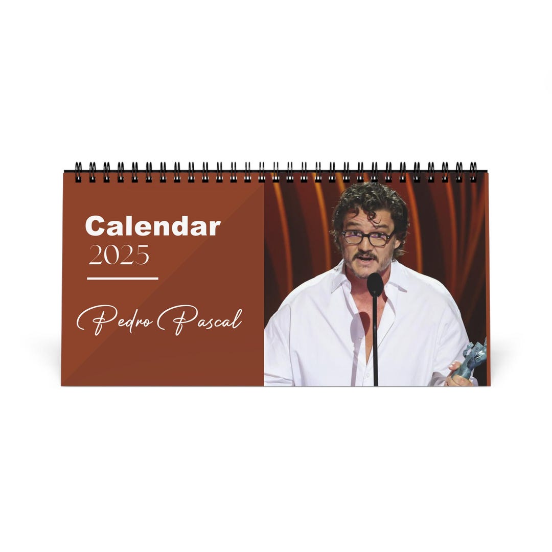 Pedro Pascal 2025 Desk Calendar Celebrity Gift Office Decor - Etsy