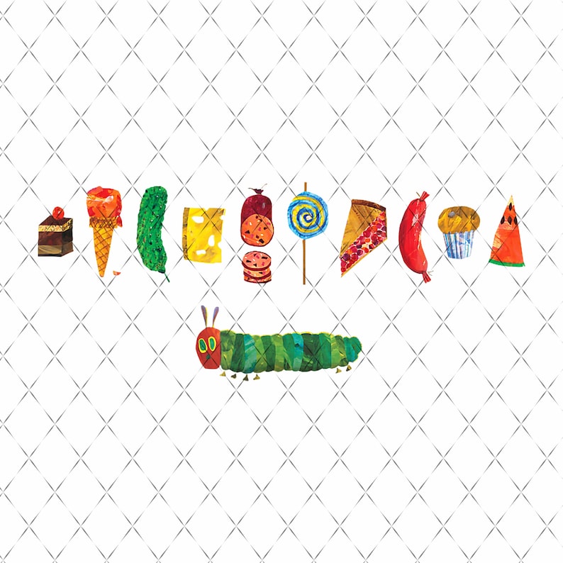 Eric Carle the Very Hungry Caterpillar Feast Png, Back to School Png ...