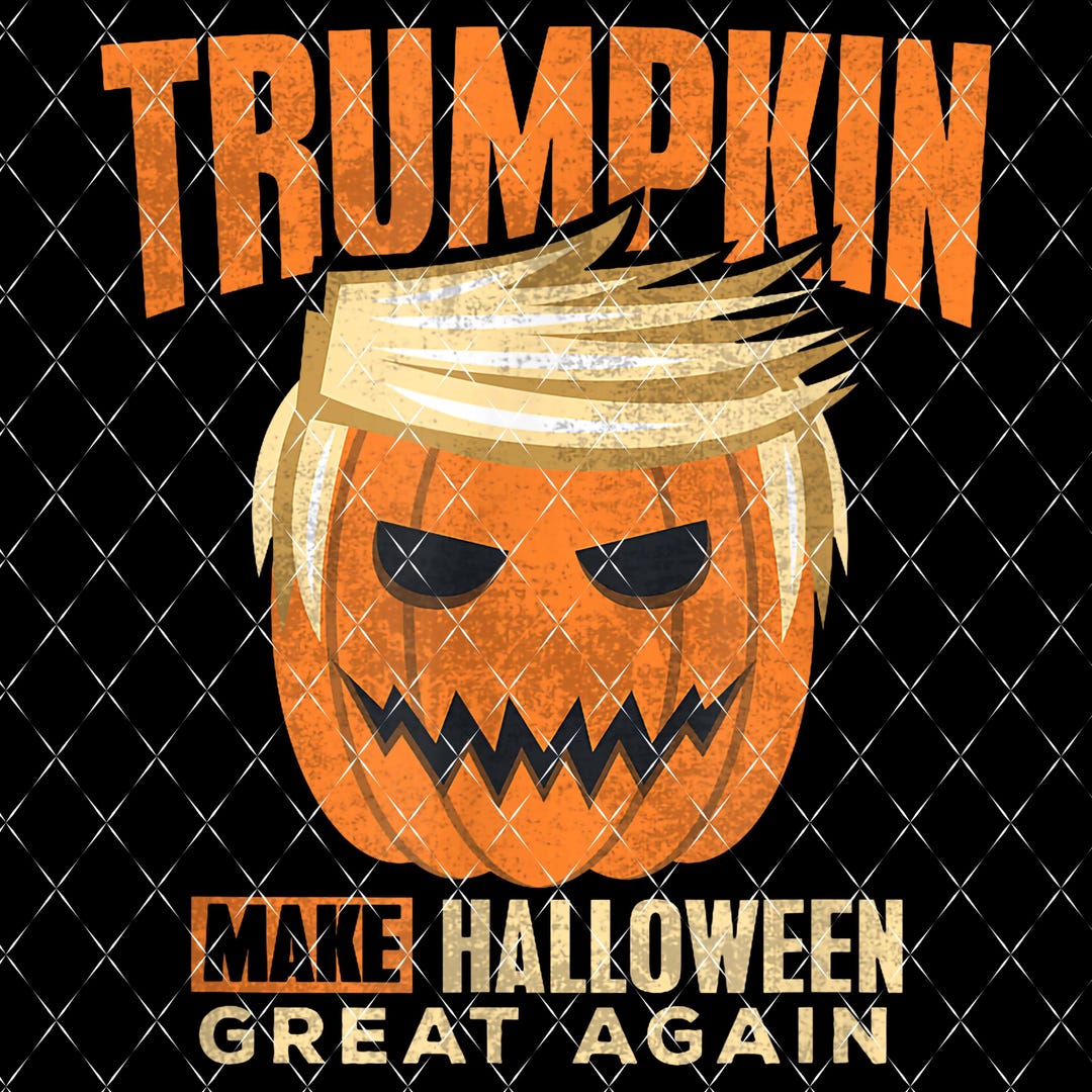 Halloween Trumpkin Funny Make America Great Png, Halloween Trumpkin Png ...