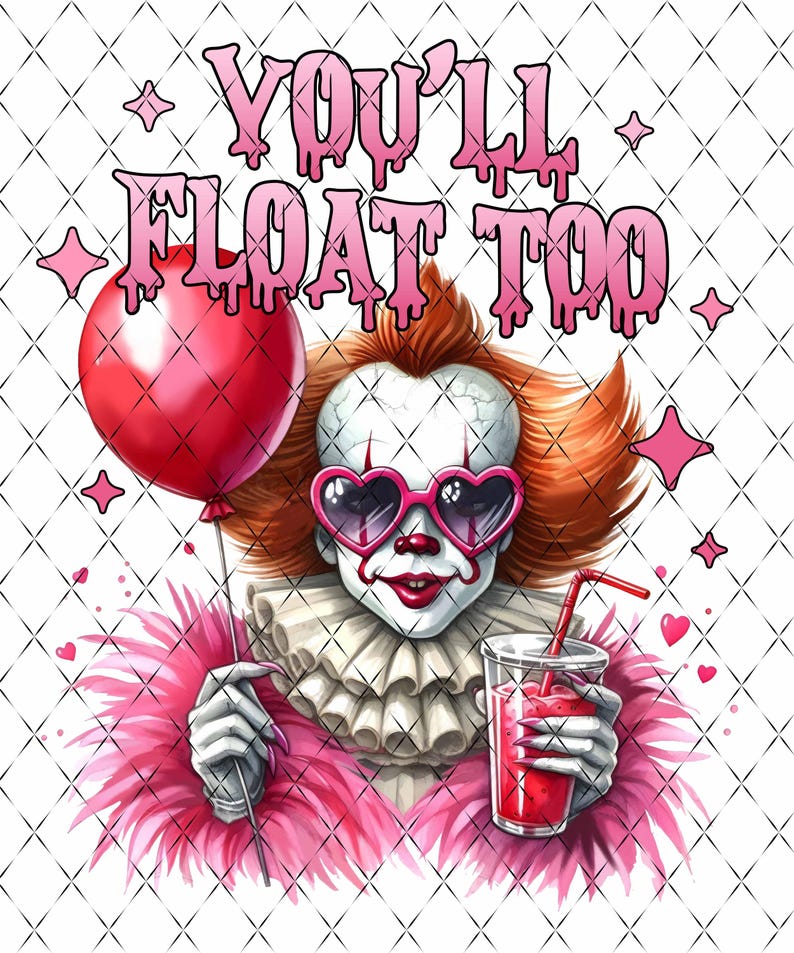 Youll Float Too Horror Halloween PNG, Halloween Friends Png, Retro Halloween Png, Scary Movie ...