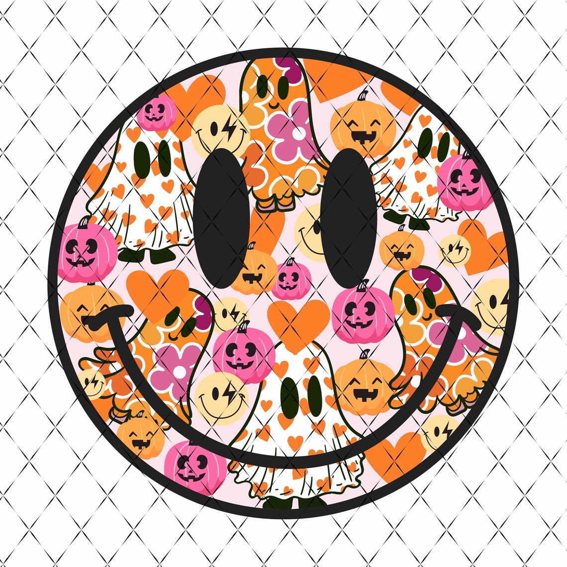 Smiley Halloween Png, Cute Ghost Png, Halloween Smiley Face Png, Fall ...