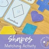 Shape Matching Activity, Educational Preschool Printable, Teacher ...