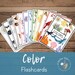 Nature Color Cards, Preschool Montessori Printable, Homeschool Nature ...