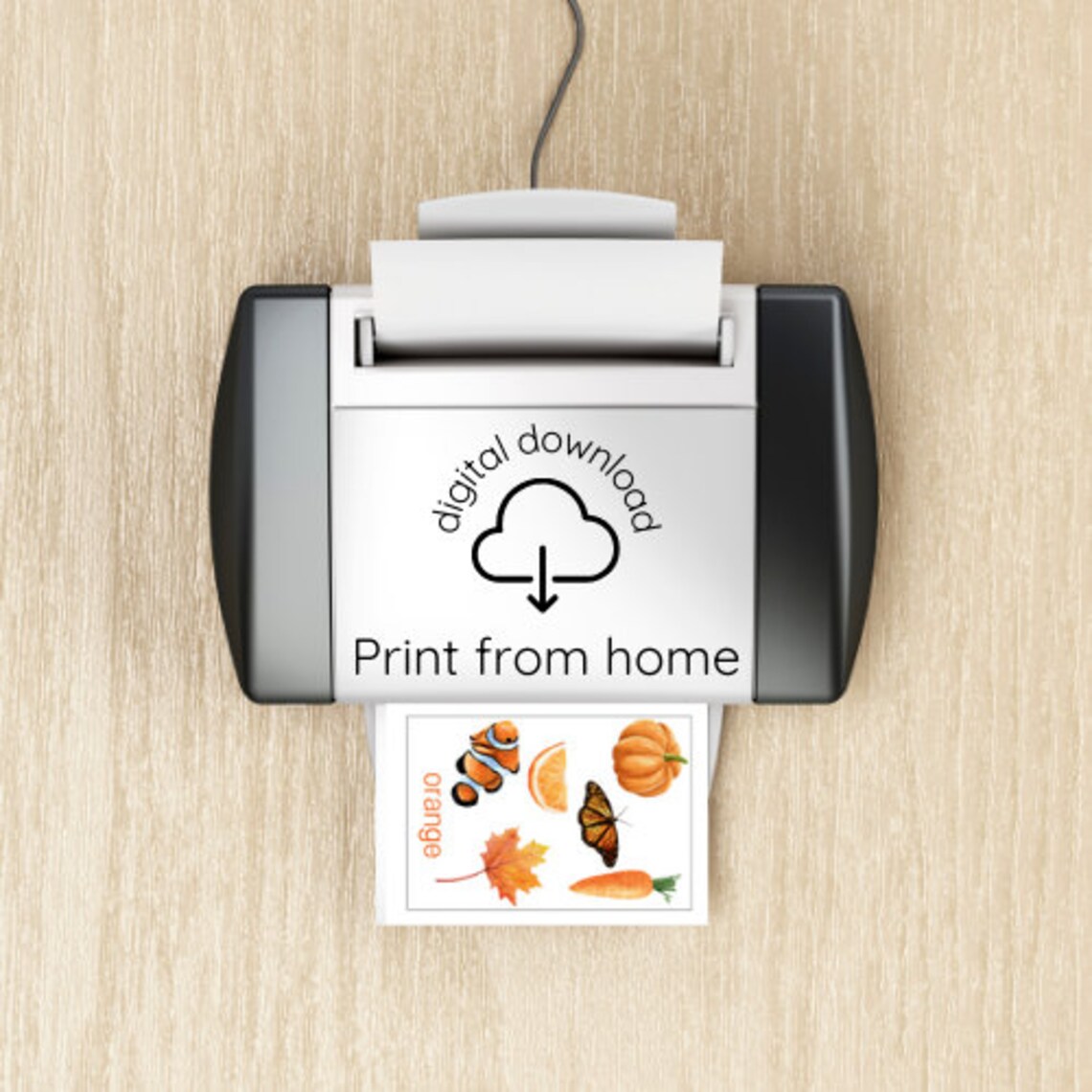 Nature Color Cards, Preschool Montessori Printable, Homeschool Nature ...