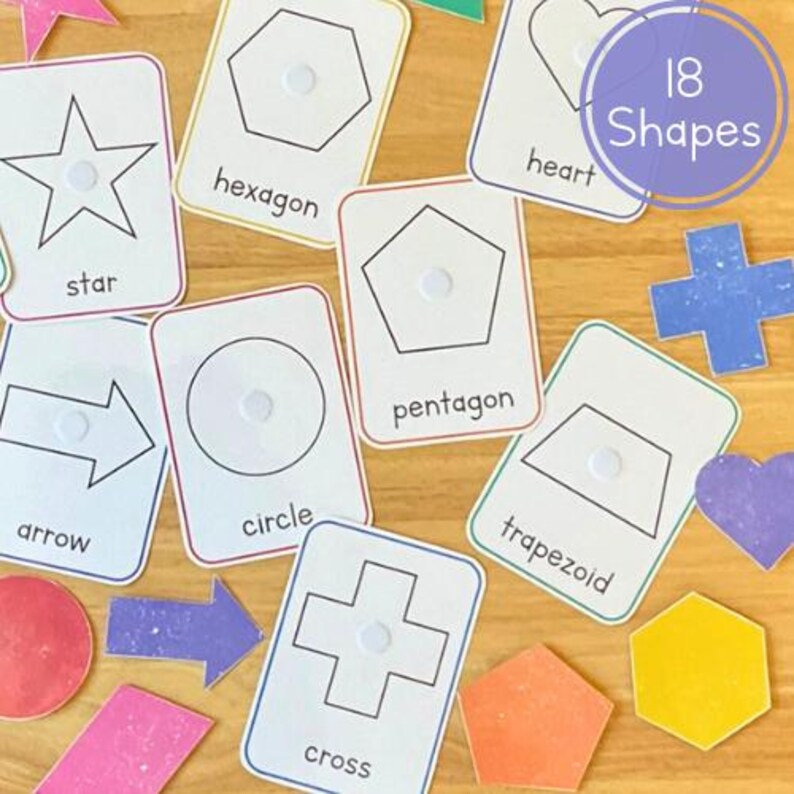 Shape Matching Activity, Educational Preschool Printable, Teacher ...