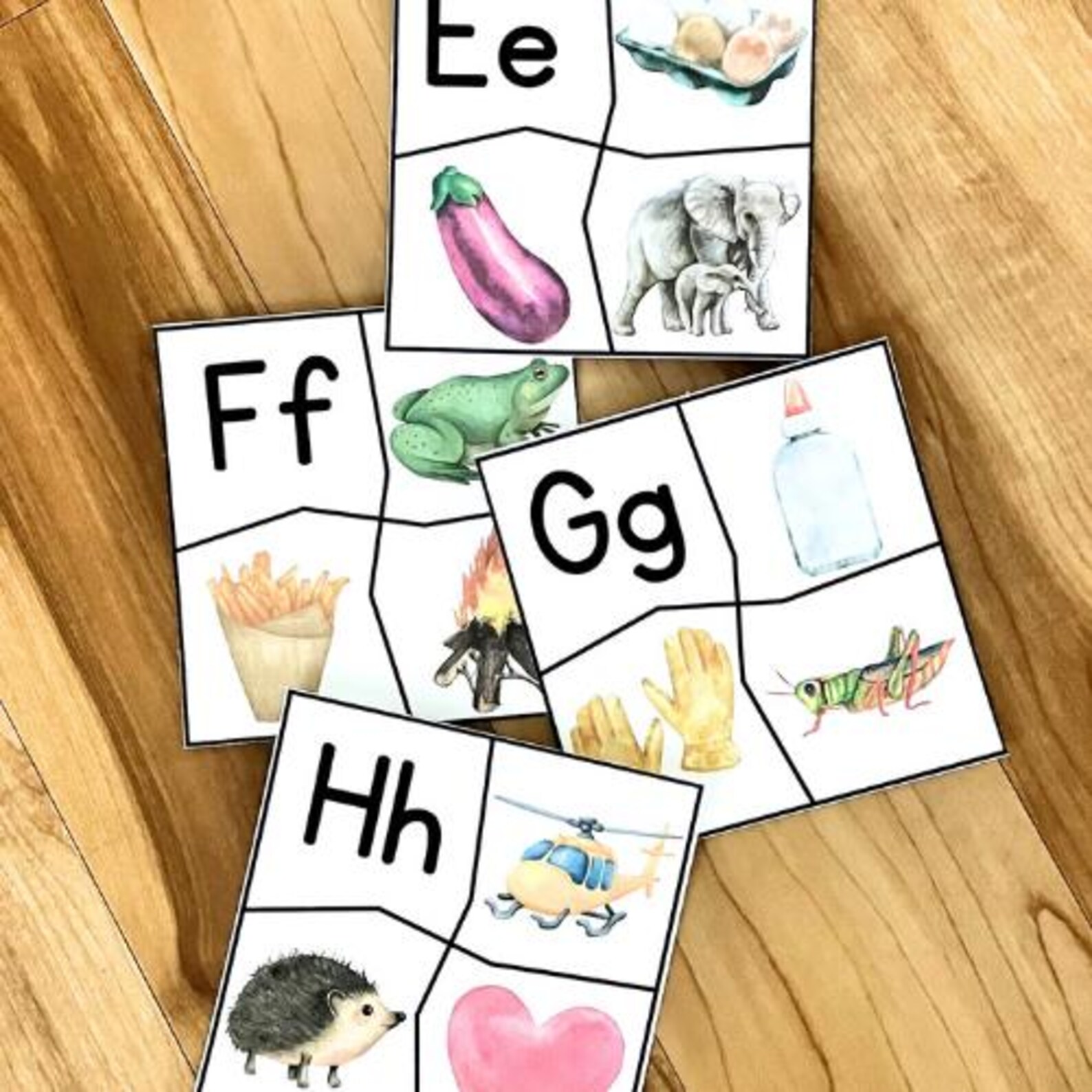 Beginning Letter Sound, ABC Puzzles, Alphabet Learning, Preschool ...