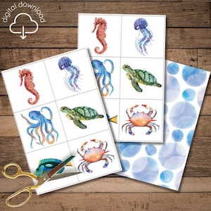 Under the Sea Memory Game, Matching Activity, Charlotte Mason ...