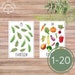 Nature Themed Number Flashcards 1-20, Homeschool Montessori Printable ...