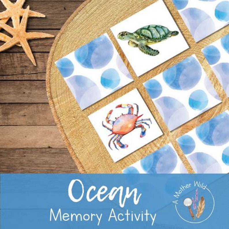 Under the Sea Memory Game, Matching Activity, Charlotte Mason ...